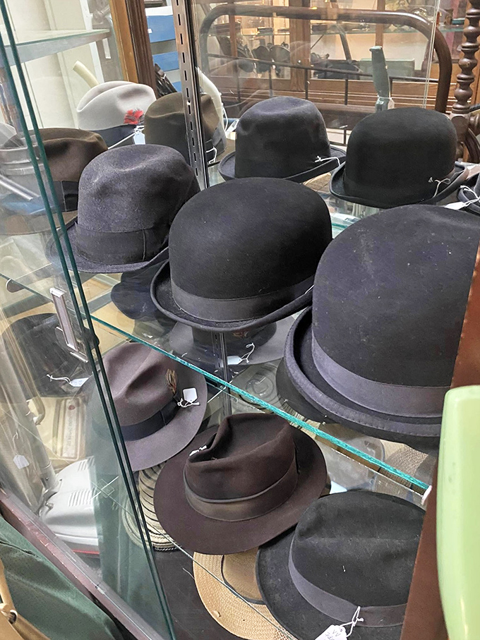 Hats off to preservation! These dapper domes once topped the heads of gentlemen when "casual Friday" meant removing your tie.