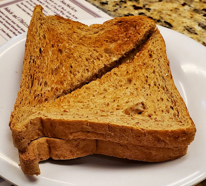 Toast so perfectly golden, it belongs in a museum &ndash; but tastes better on your plate.