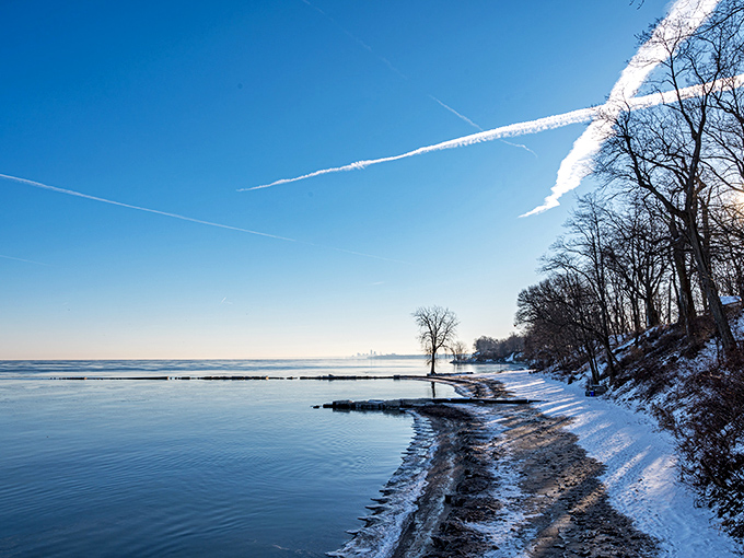 Winter paints Huntington Beach in a different palette&mdash;where summer's greens surrender to crystalline blues and pristine whites.