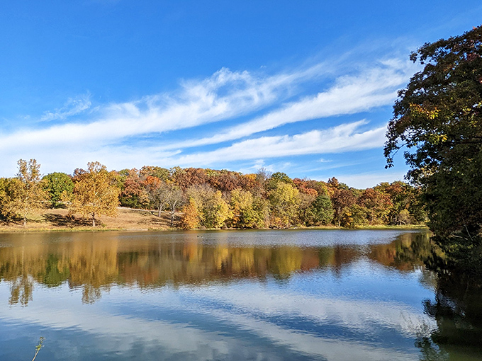 Autumn at Wallace State Park paints with a palette that makes even professional photographers whisper, "No filter needed."