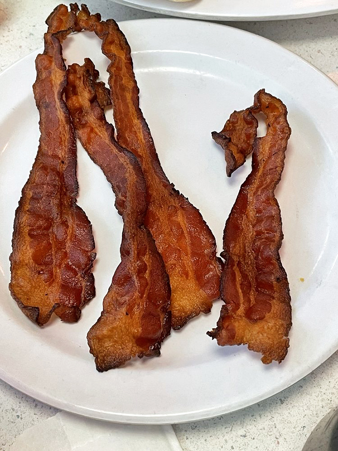 Bacon that's achieved the perfect balance between crisp and chewy&mdash;the Goldilocks zone that few achieve but everyone desperately seeks. Poetry in pork form.