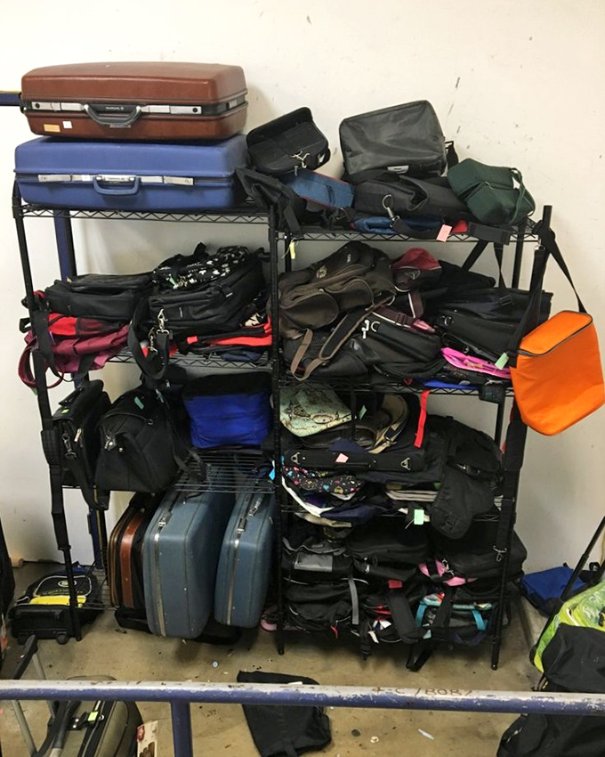 Luggage mountain! From vintage Samsonites to modern carryalls, these bags have stories to tell from adventures past and future.