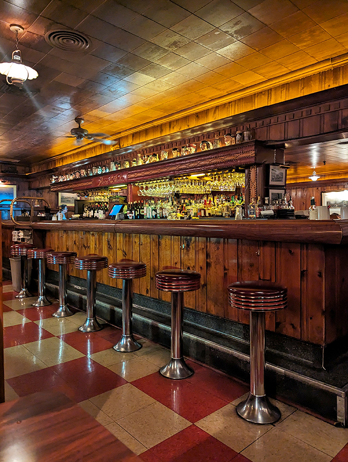 Those classic bar stools have supported the posteriors of generations of Ohioans waiting for a table and a perfectly mixed Manhattan.