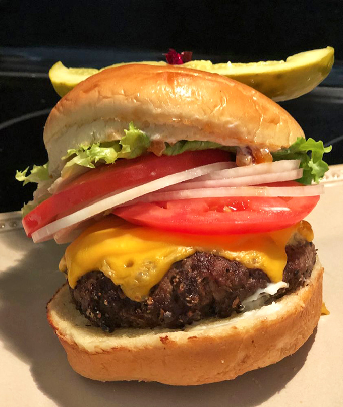 A burger that reminds you sometimes even seafood temples need to acknowledge there's life beyond the bay. And what a life it is!