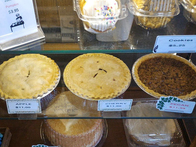 Pie paradise awaits! Apple, cherry, or pecan? The correct answer is "yes, please" to all three.