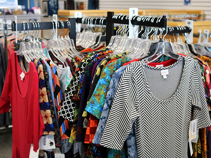 A rainbow of patterns and textures awaits&mdash;each hanger holding potential outfit magic that mainstream retail can't match.