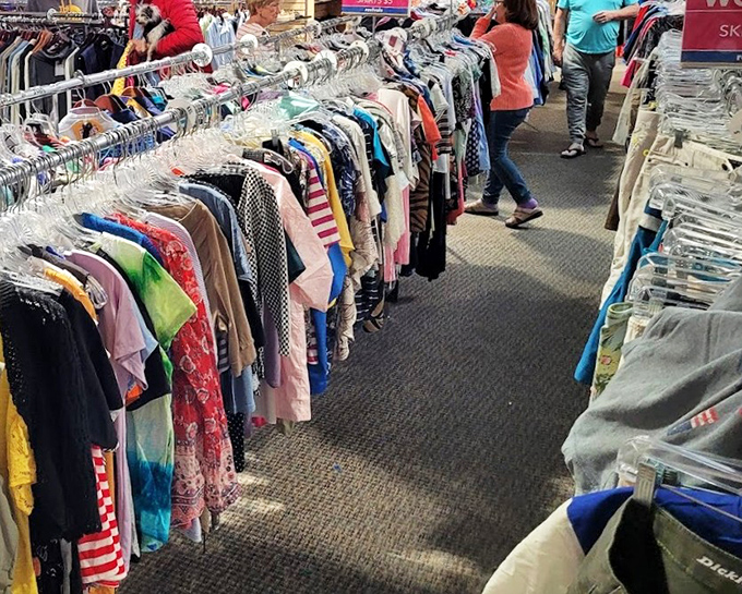 Racks upon racks of fashion possibilities&mdash;where your next signature look is hiding between someone's abandoned vacation wardrobe and vintage treasures.