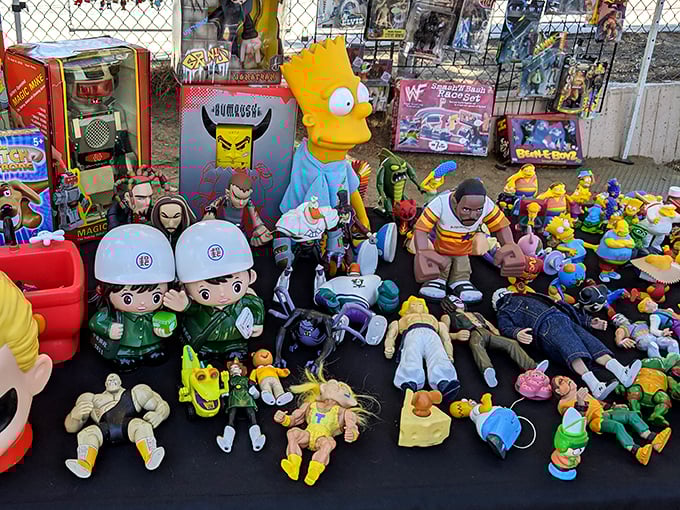 Childhood memories on display. From Bart Simpson to wrestling figures, these aren't toys &ndash; they're portals to simpler Saturday mornings.
