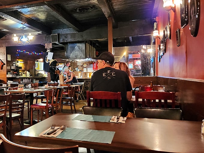 The dining room hums with the sound of happy eaters. No phones in sight, just people living in the moment, connected by great food.