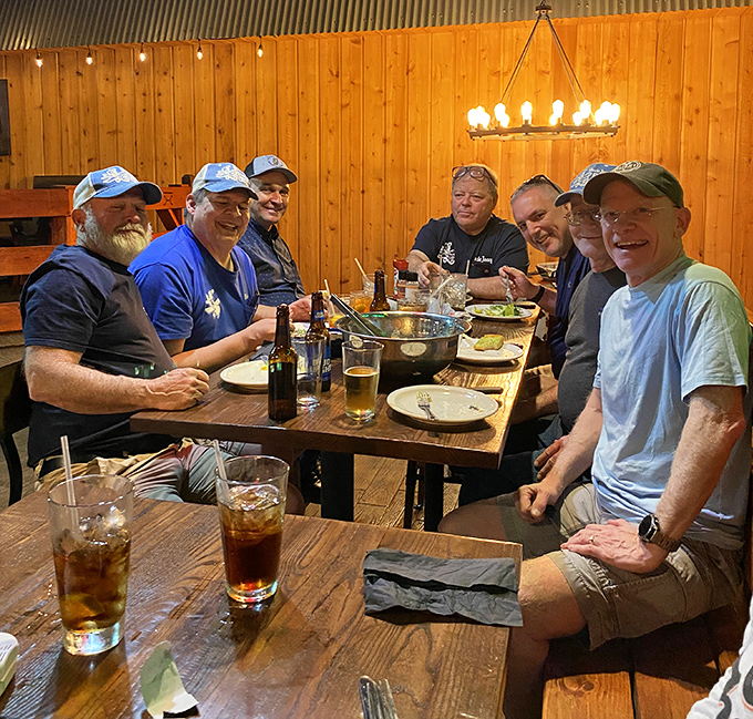 Where strangers become friends over good food and cold drinks. The wooden walls have heard countless stories, jokes, and satisfied "mmms" over the years.
