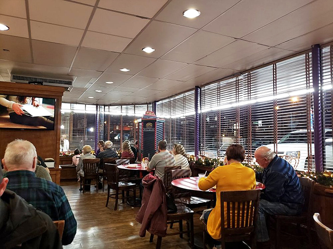 Red vinyl booths where locals gather to solve the world's problems over plates of pure comfort food bliss.