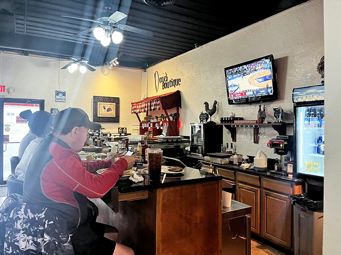 The counter seating offers front-row tickets to the breakfast show. Watch short-order wizardry while eavesdropping on local gossip—the true Florida experience.