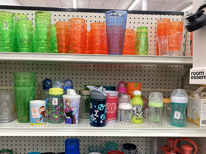 Colorful drinkware that makes even water taste more festive. Why pay boutique prices when vintage charm comes with thrift store tags?