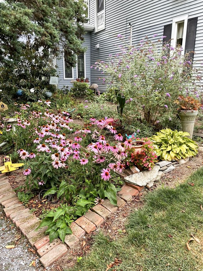 Even the outdoor spaces celebrate the elephant theme with charming garden sculptures and decorative touches.