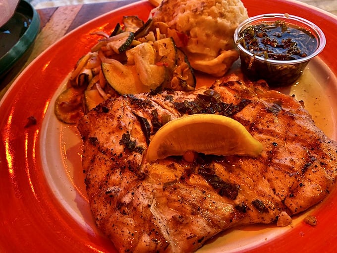 When a fish meets its destiny on a grill this hot, magic happens. Blackened to perfection, this plate says "vacation" louder than your Hawaiian shirt.