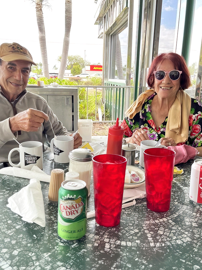 The outdoor seating area offers the perfect spot for regulars to catch up over endless coffee refills and plates that never seem to empty.