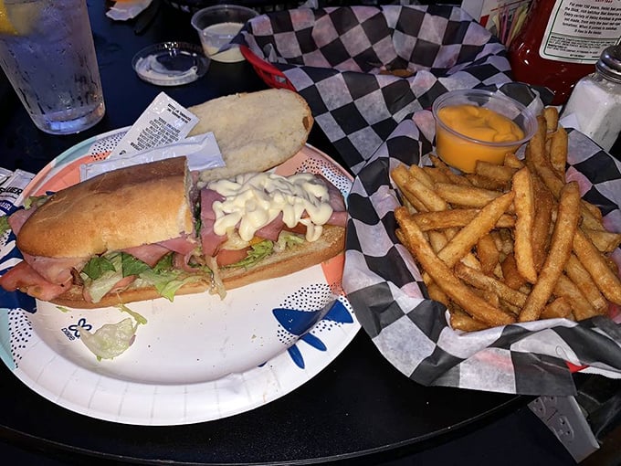 The humble hoagie, elevated to art form. Fresh bread, quality ingredients, and that magical balance that makes you wonder why you ever eat anything else.