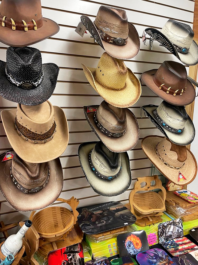 Cowboy hat central&mdash;where you can transform from city slicker to Yellowstone extra in seconds flat.