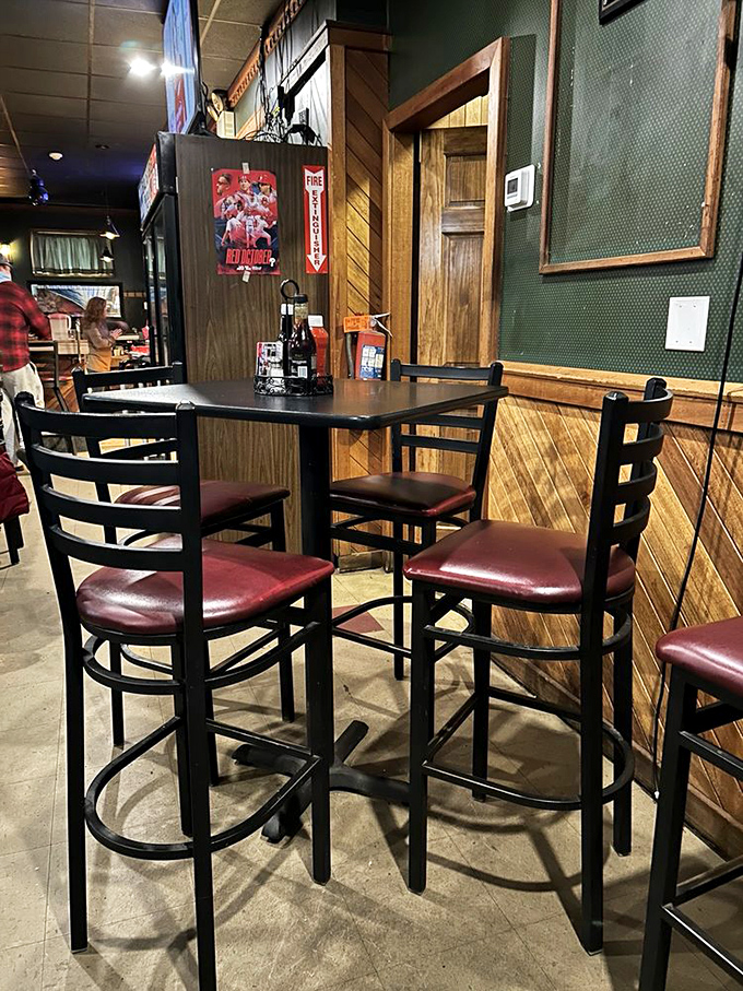 High-top tables, wood paneling, and Phillies memorabilia create that quintessential neighborhood tavern vibe where everybody feels like a regular.