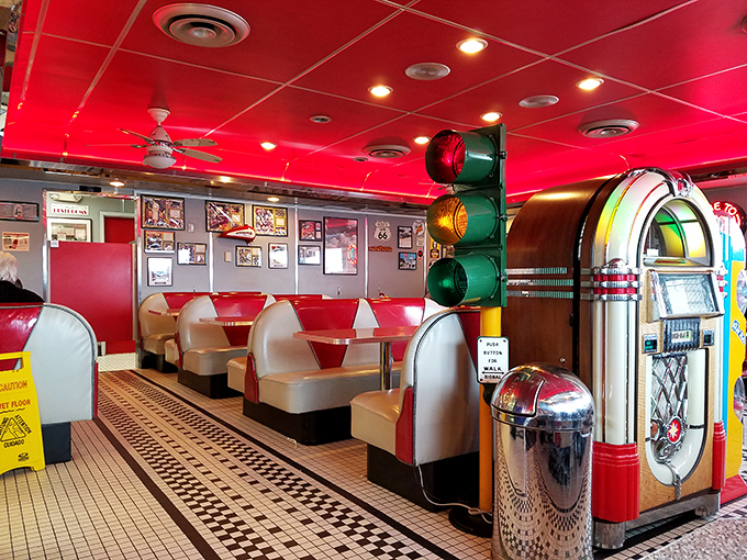 The traffic light and jukebox aren't just decorations&mdash;they're conversation starters that keep you lingering long after your plate is clean.