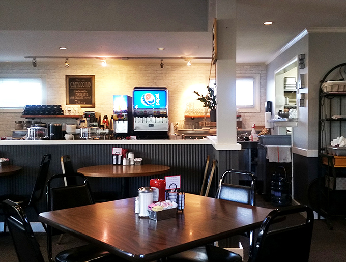 The welcoming interior creates that perfect diner atmosphere where strangers become temporary breakfast companions.