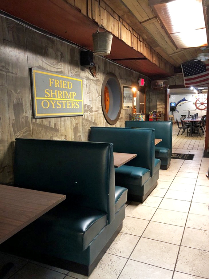 Booths that have heard decades of dinner conversations. No designer required&mdash;just honest comfort and the promise of good food ahead.