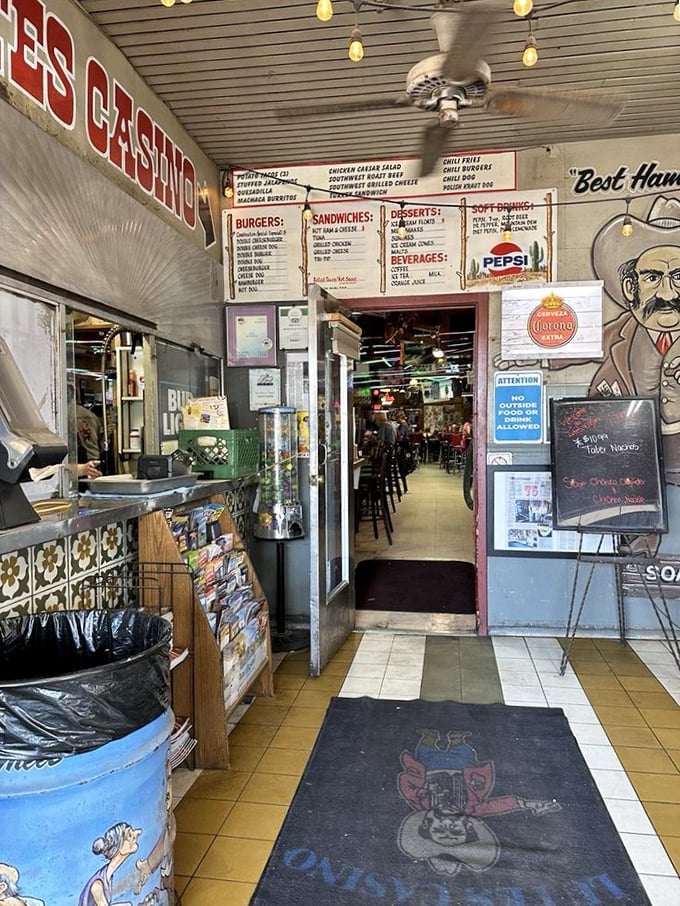 The entrance corridor feels like a time portal &ndash; vintage menu boards and nostalgic d&eacute;cor setting the stage for the sensory explosion waiting inside.