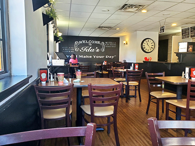 The dining room at Ida's feels like breakfast at a friend's house&mdash;if your friend happened to be a culinary genius.