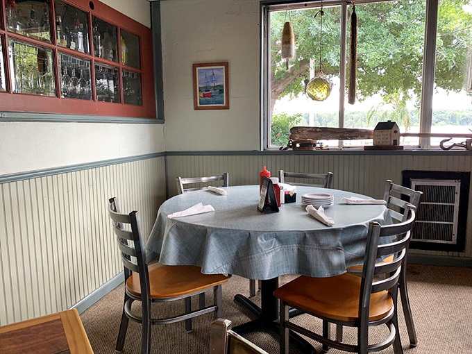 Corner tables bathed in natural light where countless "this is the best meal I've had in months" conversations have unfolded.