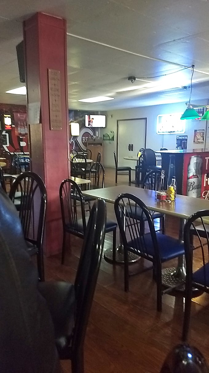 Classic diner seating meets sports bar ambiance&mdash;a place where both your team and your taste buds can score big wins.