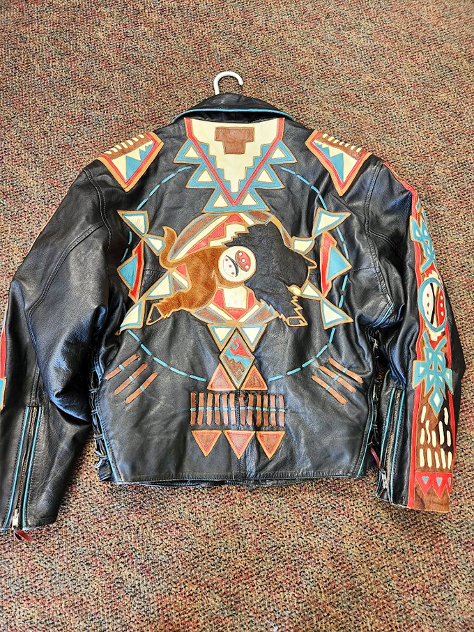 This isn't just a leather jacket&mdash;it's wearable art that turns any entrance into a statement and any exit into an event.