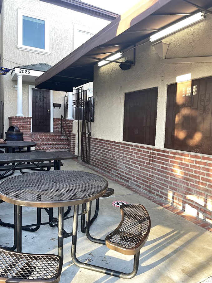 The outdoor seating area feels like dining in a friend's backyard&mdash;casual, comfortable, and somehow making everything taste better.