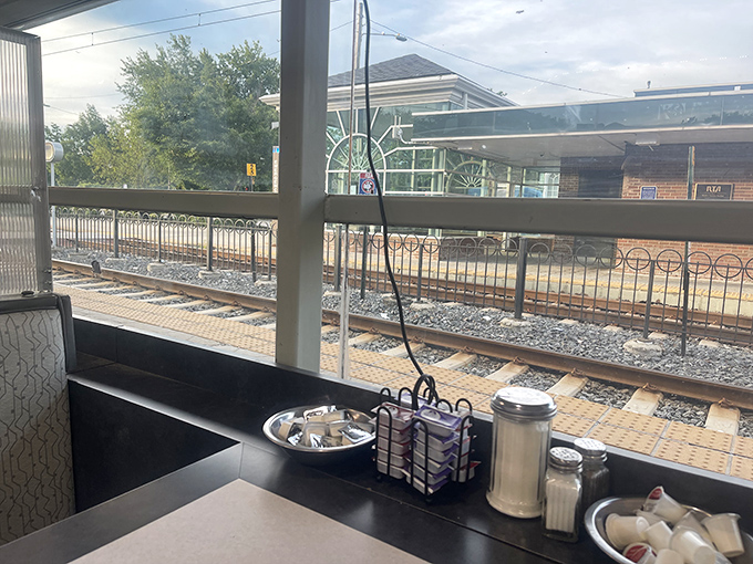 Train-watching with your toast – a Cleveland breakfast tradition that adds a dash of urban rhythm to your morning routine.