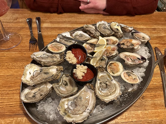 A platter of oysters on ice&mdash;nature's perfect appetizer. These briny jewels need nothing more than a squeeze of lemon and good company.