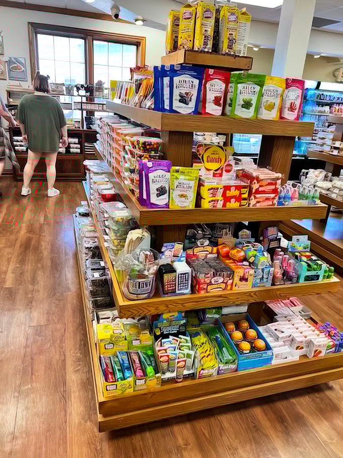 The gift shop: where diet resolutions go to die and souvenirs mysteriously multiply in your shopping basket.