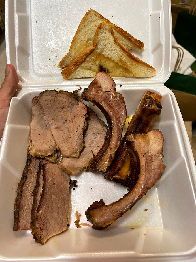 When beef ribs and tri-tip share a container, it's not just takeout&mdash;it's a carnivore's care package that says "someone really loves you."