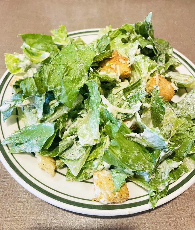 A Caesar salad that actually makes you excited about eating greens. Those house-made croutons aren't just bread with attitude&mdash;they're the crown jewels of this leafy kingdom.