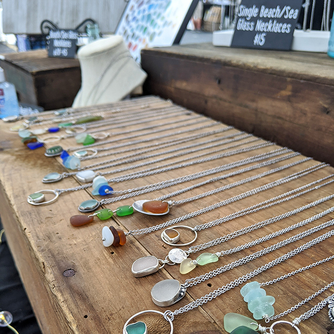 Sea glass jewelry transforms yesterday's discarded bottles into today's wearable treasures&mdash;ocean-tumbled history hanging from delicate chains.