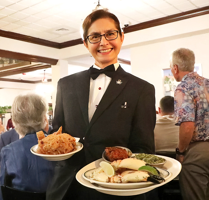 The formal attire of Joe's servers isn't costume&mdash;it's a statement that some traditions are worth preserving, especially when they involve seafood.