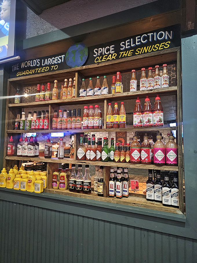 The World's Largest Spice Selection might be a stretch, but your sinuses will certainly believe it. Hot sauce heaven for the brave and curious.