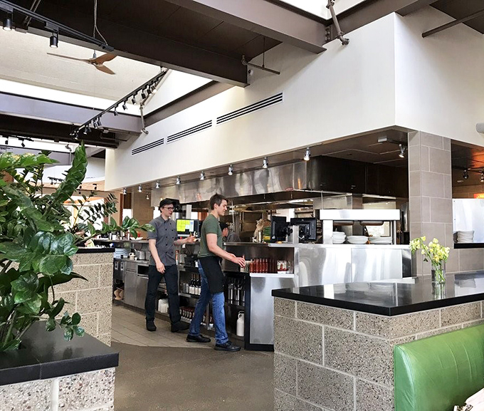 Where the magic happens! The open kitchen design isn't just trendy&mdash;it's a stage where culinary performances unfold daily for an appreciative audience.