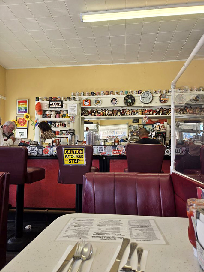 The interior speaks volumes about what matters here&mdash;community, sports loyalty, and the comforting routine of neighborhood dining.