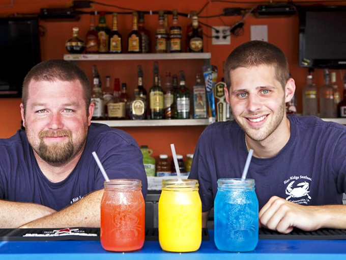 The colorful mason jar drinks aren't just beverages&mdash;they're summer in a glass, lined up like a beachside sunset.