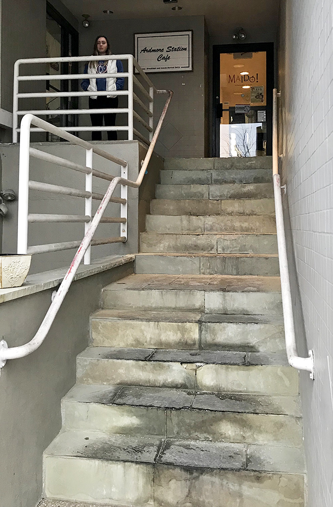 The stairway to heaven is actually in Ardmore, Pennsylvania. These steps have launched thousands of memorable meals.