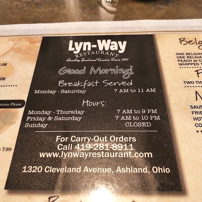 Quality food and service since 1951 &ndash; when a menu proudly displays its history, you know you're in for something special.