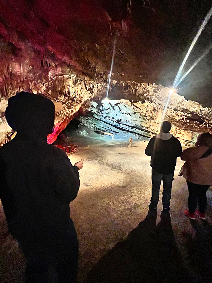 Guided tours reveal hidden chambers where dramatic lighting showcases formations that defy your wildest imagination.