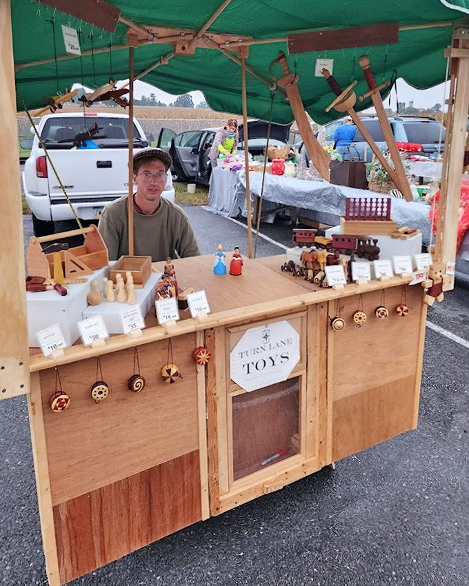 Handcrafted wooden toys that survived the digital revolution. No batteries required for these timeless playthings that have entertained generations of imaginative minds.