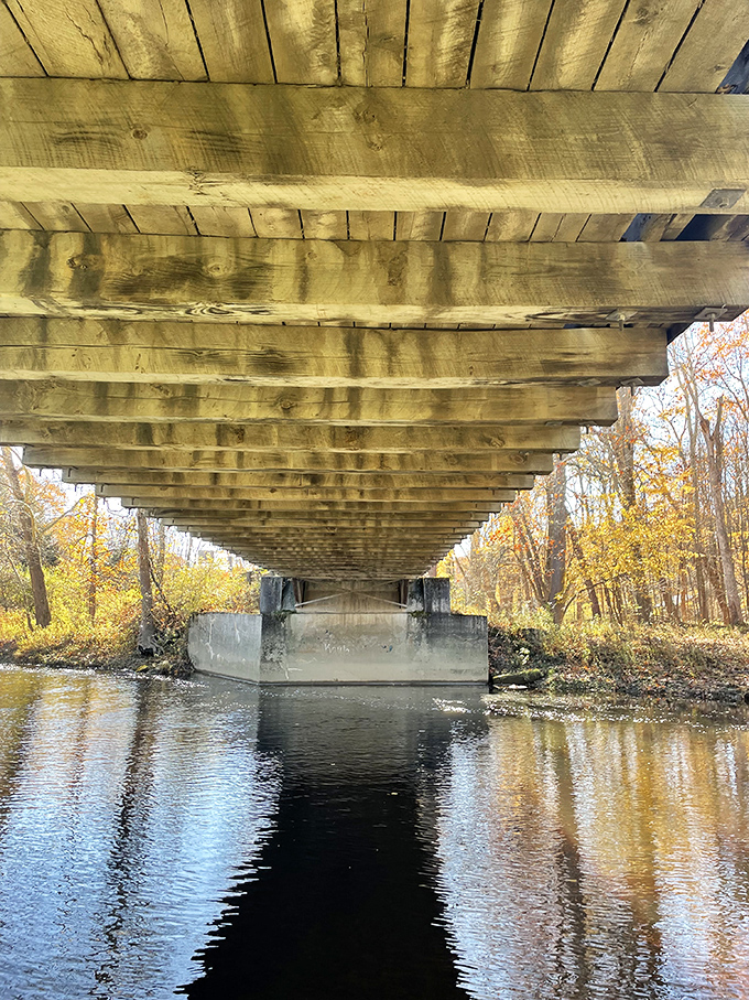 The view from underneath reveals engineering genius that puts modern construction to shame completely.