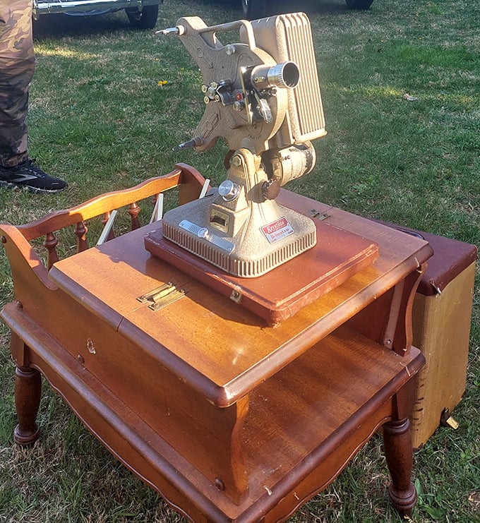 Before digital downloads and streaming services, this mechanical marvel brought stories to life one frame at a time. Cinema archaeology at its finest.