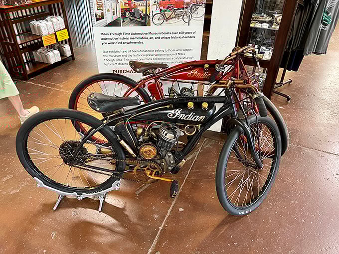 Vintage Indian motorcycles that make you want to don leather goggles and chase the ghost of Easy Rider through Georgia's back roads.